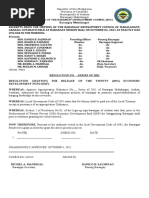 BDC SB Resolution Approving and Adopting The 3 Year BDP | PDF