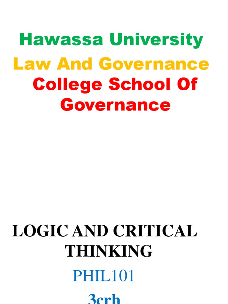 Logic & Critical Thinking Course | PDF | Argument | Logical Consequence