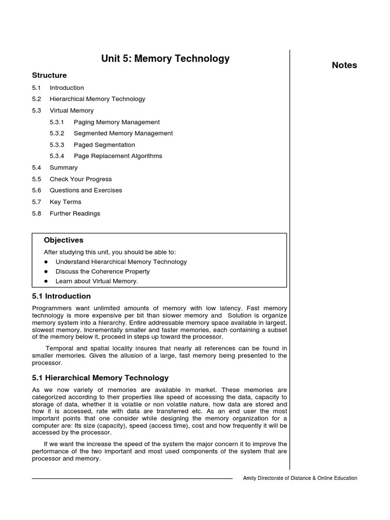 Textual Learning Material - Module 3 | PDF | Computer Data Storage | Process (Computing)