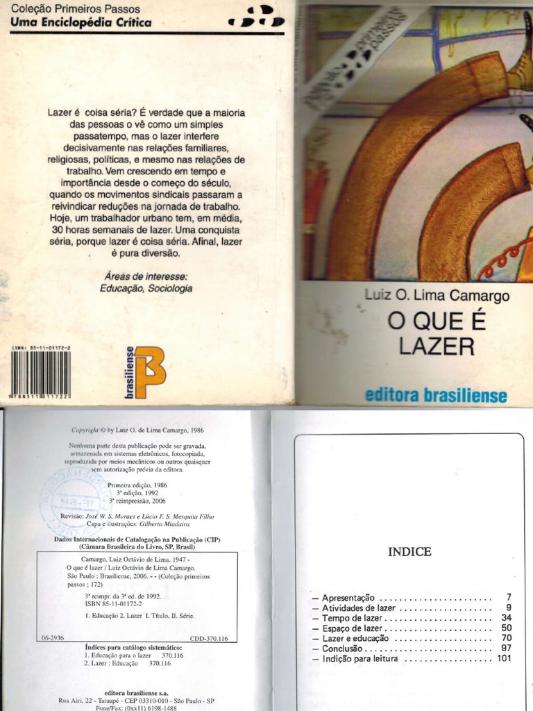 O Que É Lazer - CAMARGO Luiz - OK | PDF