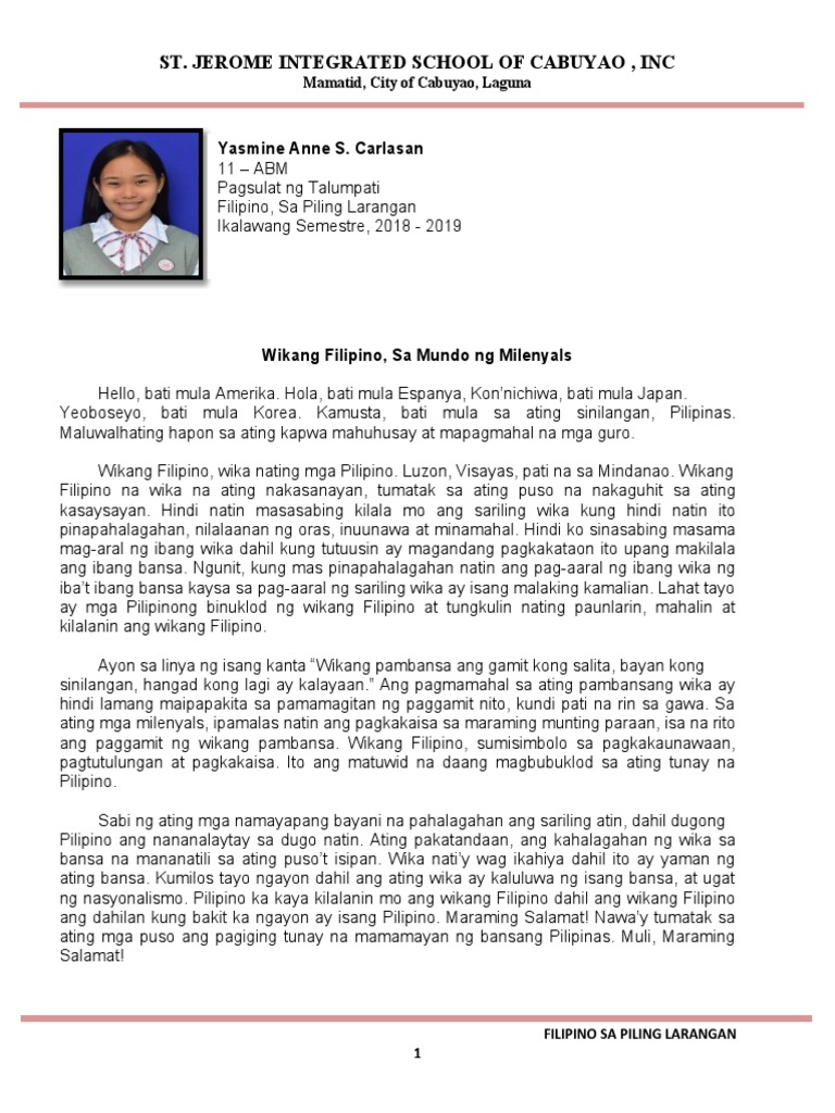 Talumpati Filipino | PDF