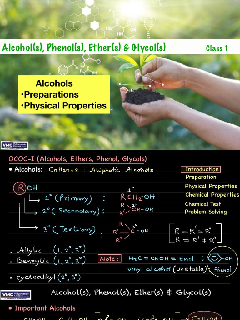 OCOC-1 Live Class-1 Teacher Notes | Download Free PDF | Alcohol | Ether