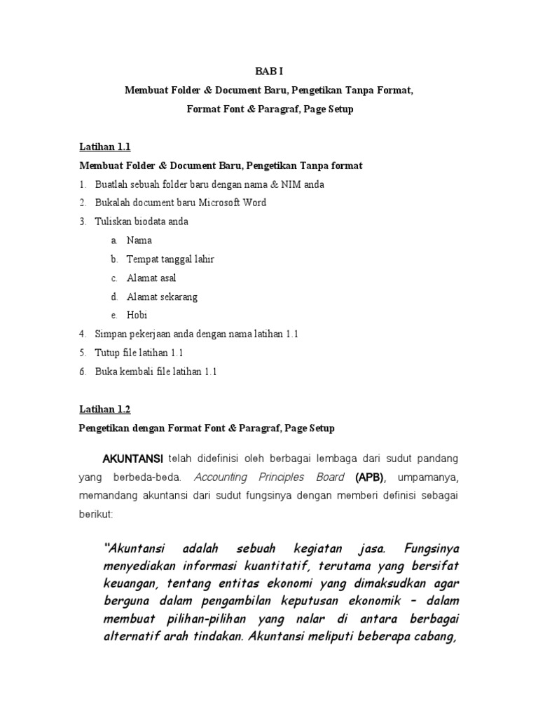 Modul Latihan Komp Perkantoran (Word) | PDF