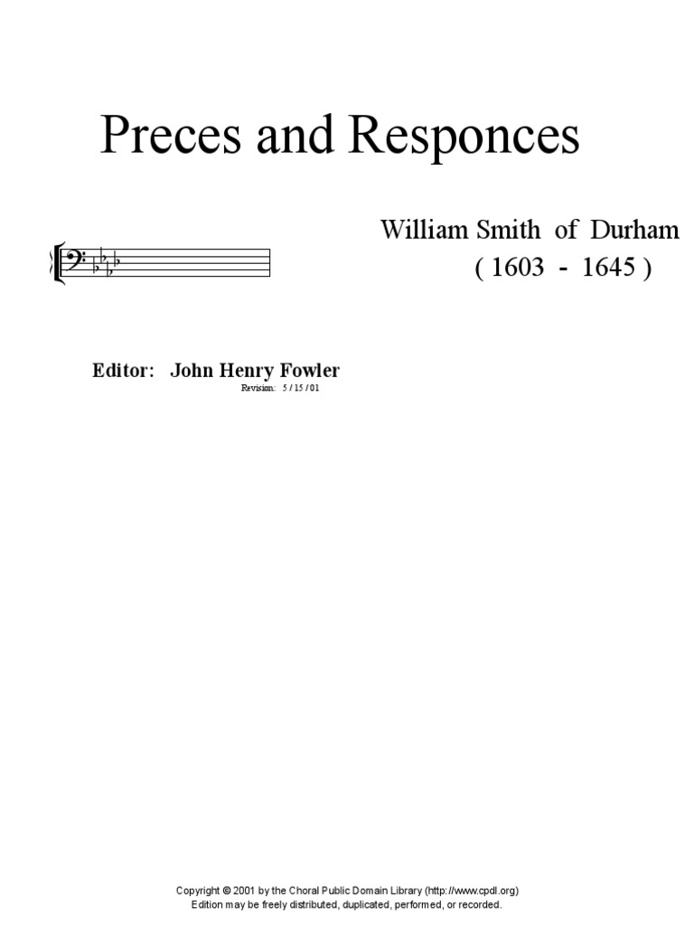 Preces and Responses | PDF | Jesus | Lord's Prayer