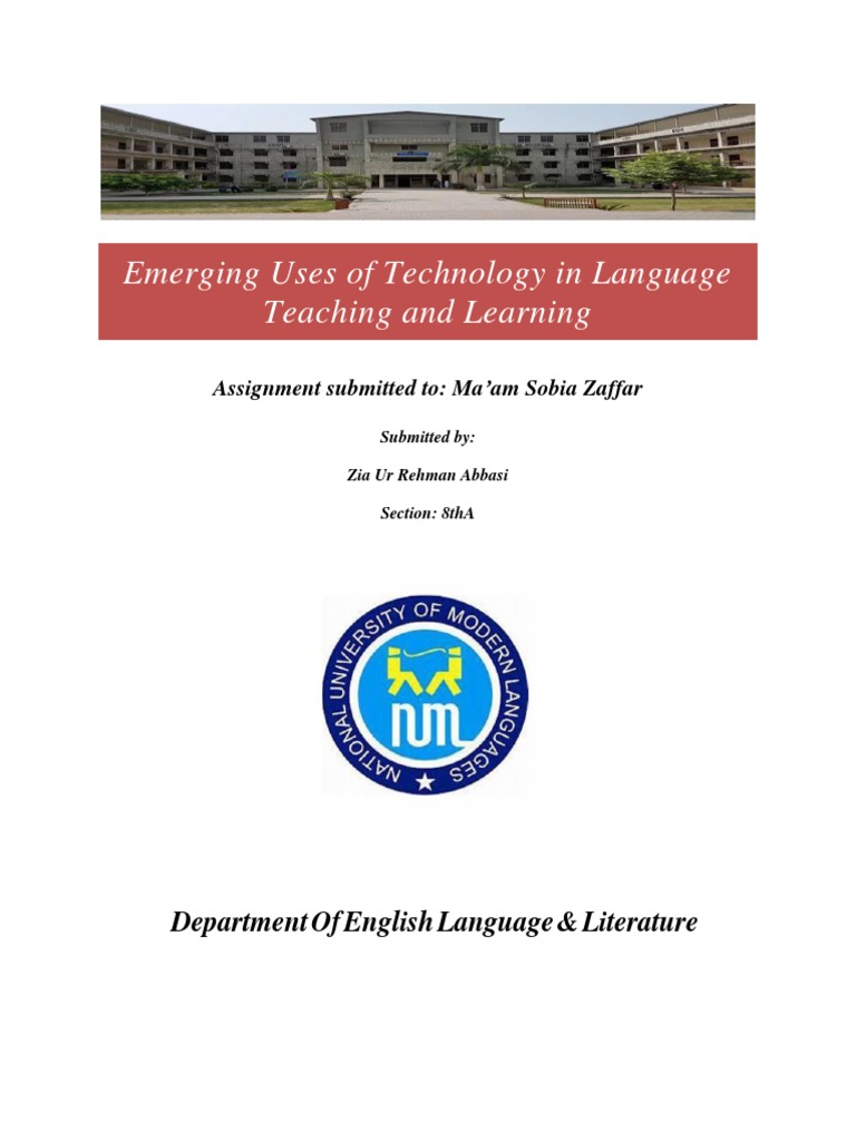 Emerging Uses of Technology in Language Teaching and Learning | PDF ...