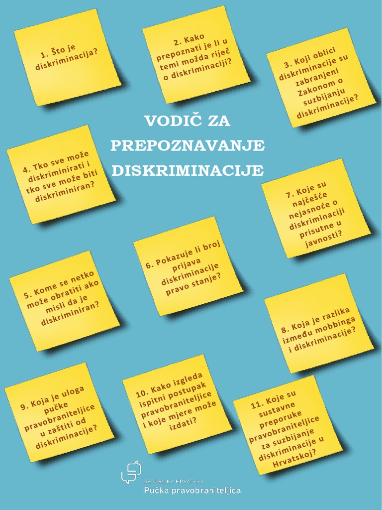 Vodic Za Prepoznavanje Diskriminacije Dan Nulte Diskriminacije 2022. | PDF