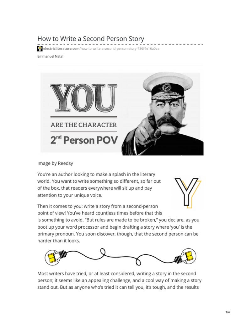 Writing 2nd Person Story | Download Free PDF | Narration
