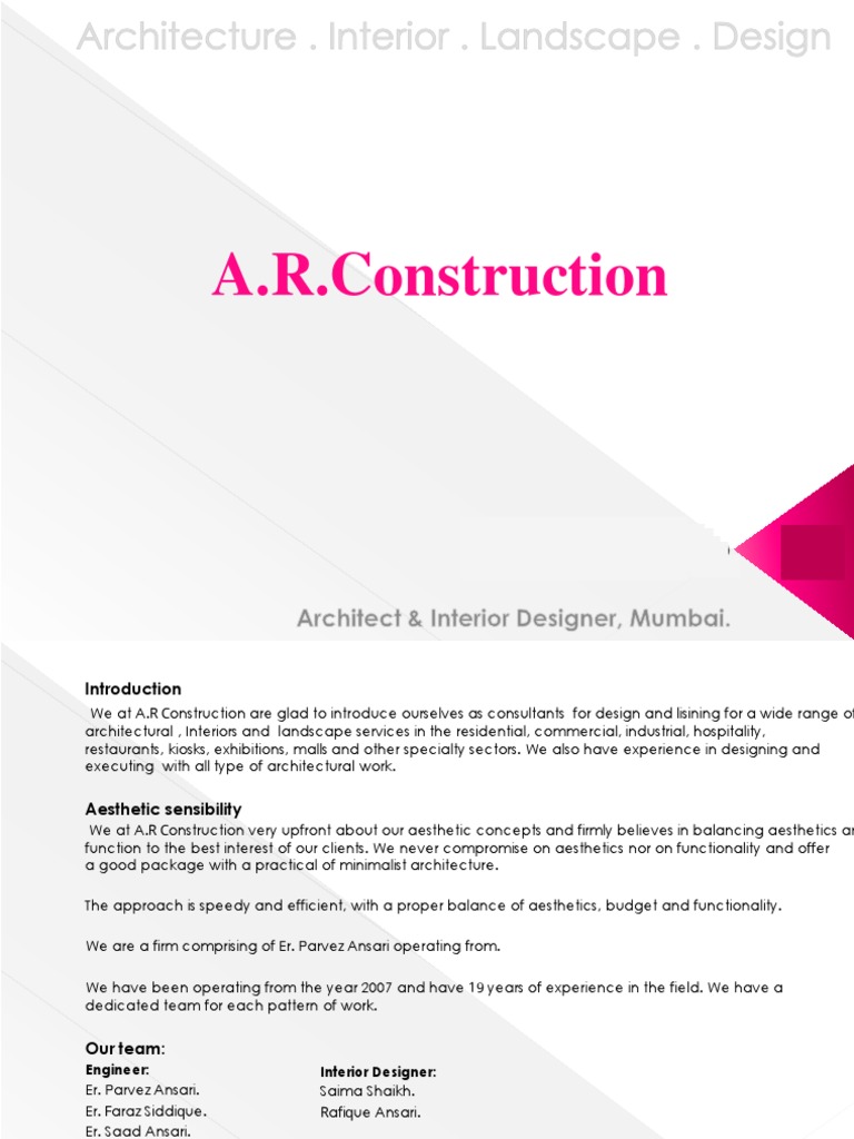 Arc Profile | PDF | Economic Sectors | Aesthetics