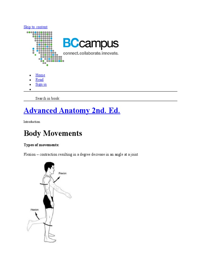 Advanced Anatomy 2nd. Ed.: Body Movements | PDF | Anatomical Terms Of ...