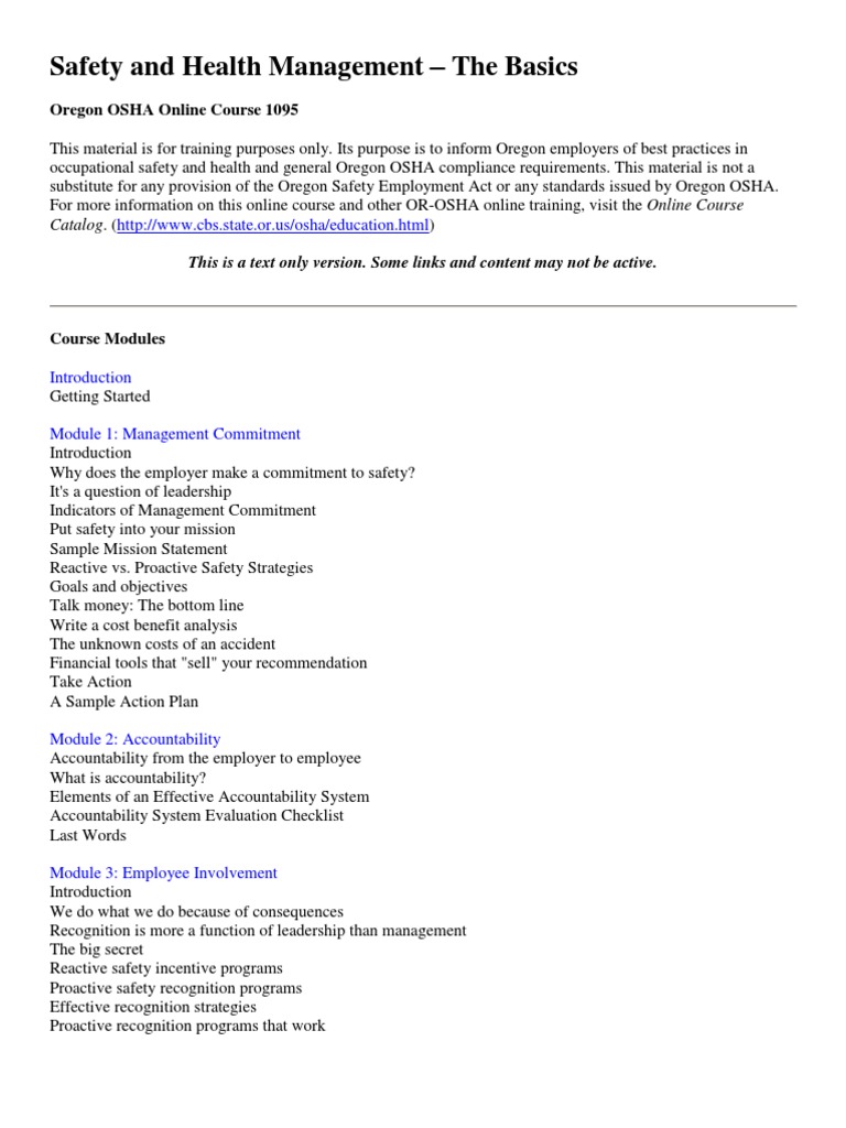 Safety Training Program | PDF | Employment | Motivation