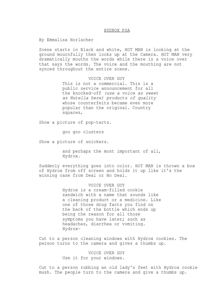 Script Hydrox Psa | PDF