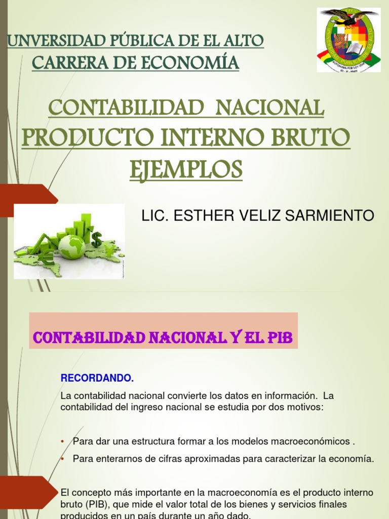 Ejemplo Del Pib Descargar Gratis Pdf Producto Interno Bruto Valor