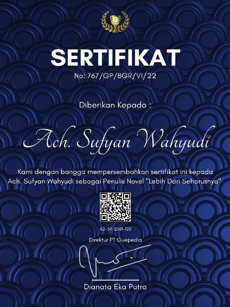 Sertifikat Penulis | PDF