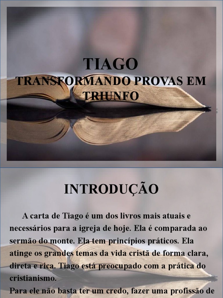 Tiago | PDF | Epístola de Tiago | Religiões abraâmicas