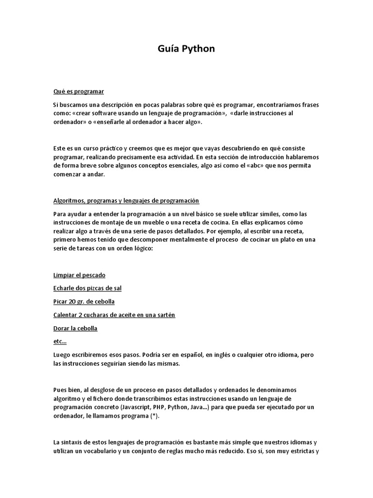 Guía Python1 Pdf Python Lenguaje De Programación Lenguaje De 0269