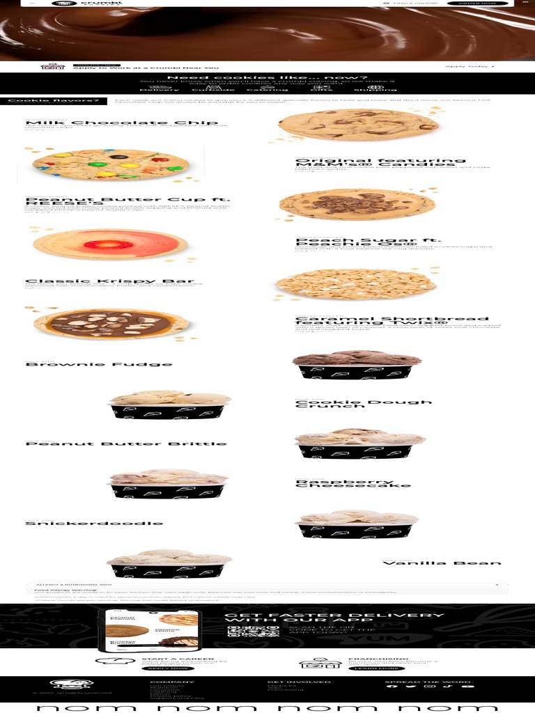 Crumbl Cookies - Freshly Baked & Home Delivered Cookies | PDF ...