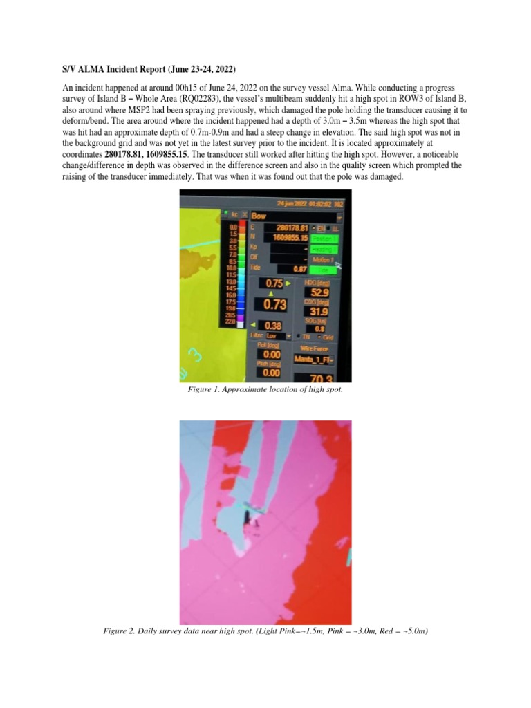 SV Alma Incident Report (June 23-23, 2022) | PDF