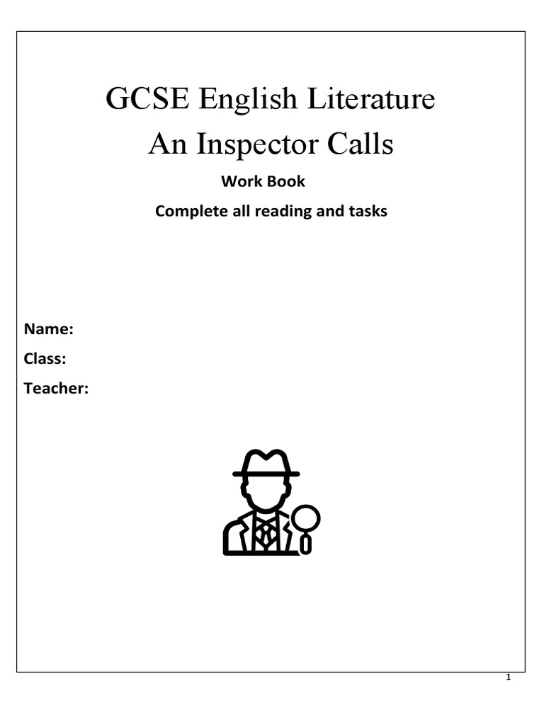 An Inspector Calls Work Book 002 | PDF