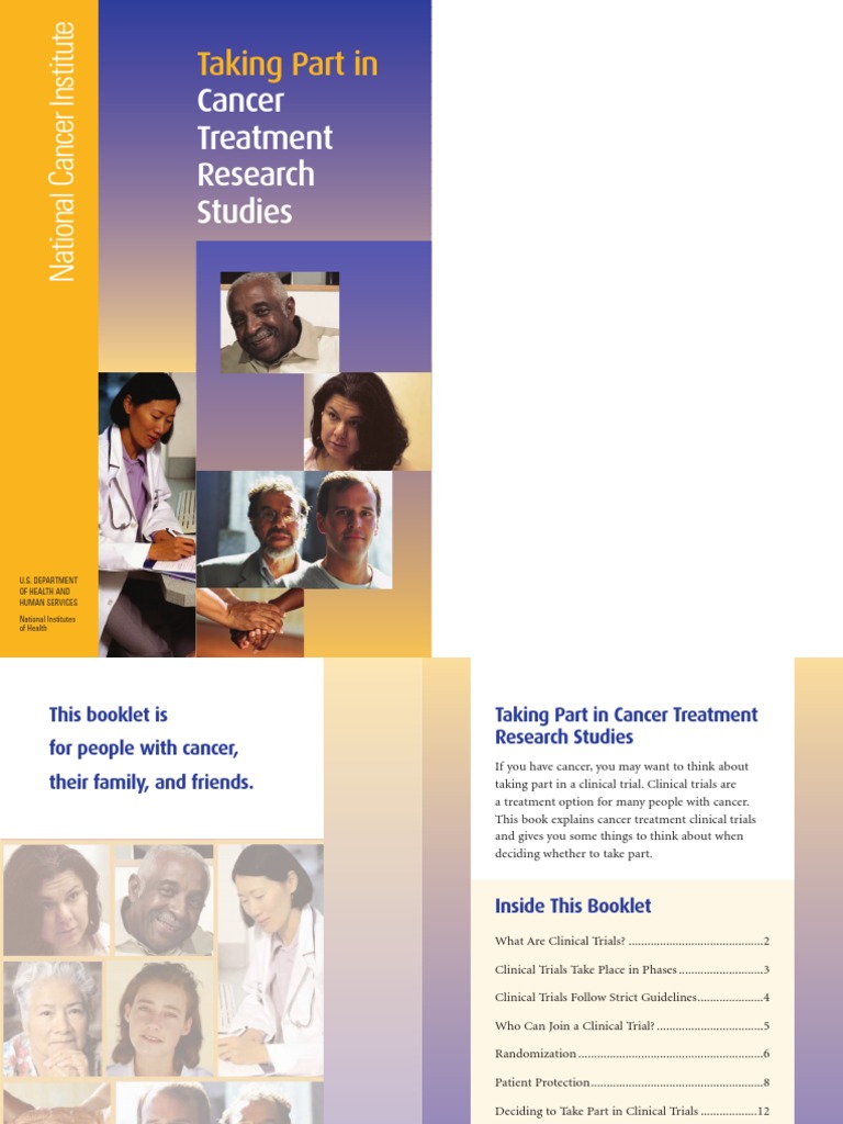 Cancer Treatment Research Studies: Taking Part in | Institutional ...