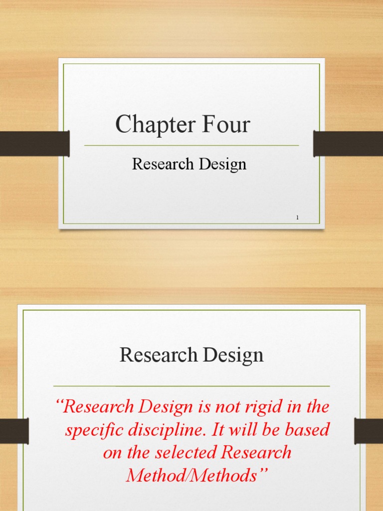 Chapter 4- Research Design | PDF | Quantitative Research | Statistics