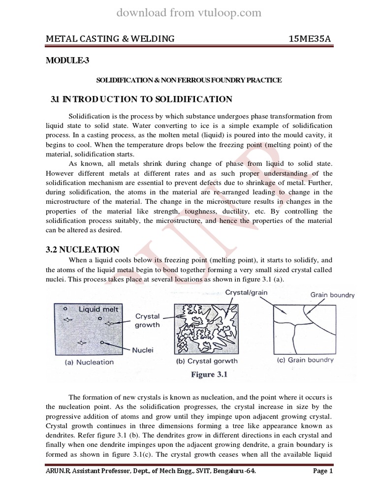 Metal Casting & Welding 15Me35A | PDF | Casting (Metalworking) | Foundry