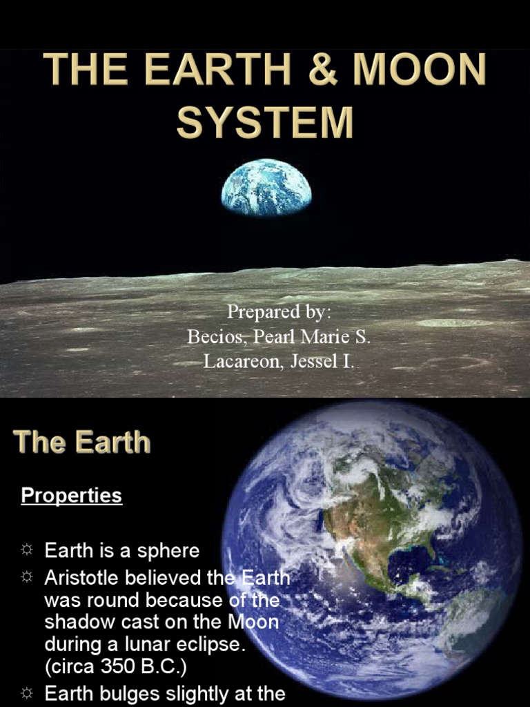The Earth-Moon System | PDF | Solar Eclipse | Moon