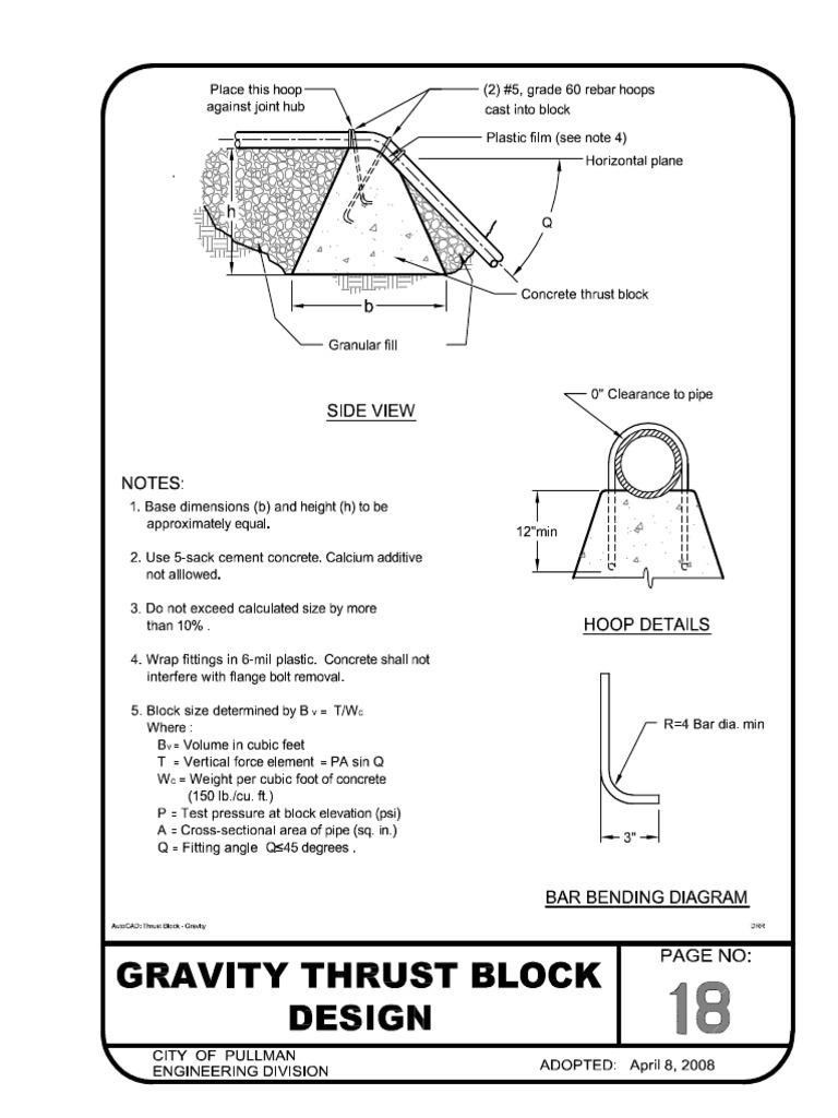 Thrust Block - Gravity | PDF
