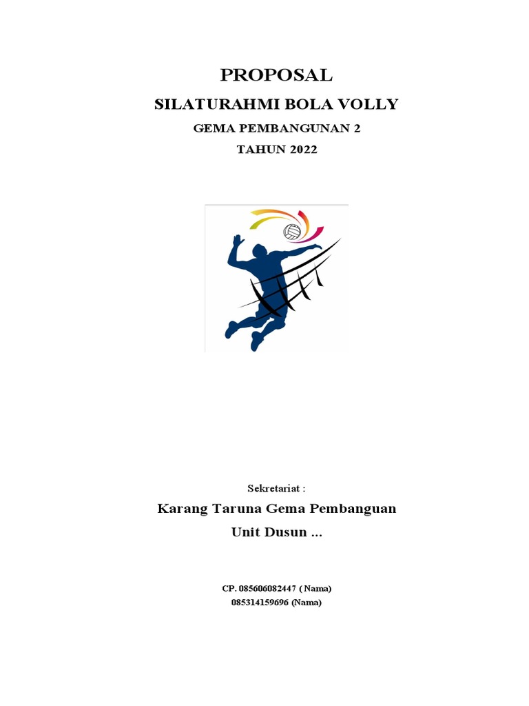 Proposal Bola Volly | PDF