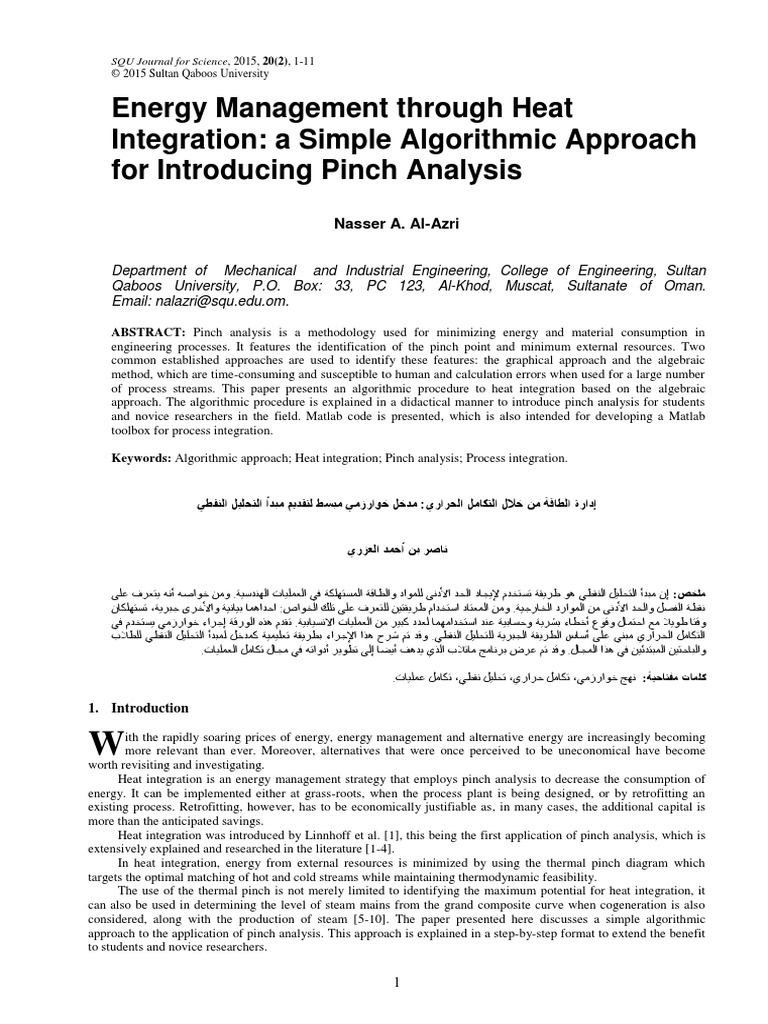 Energy Management Through Heat Integration A Simpl | PDF | Heat ...