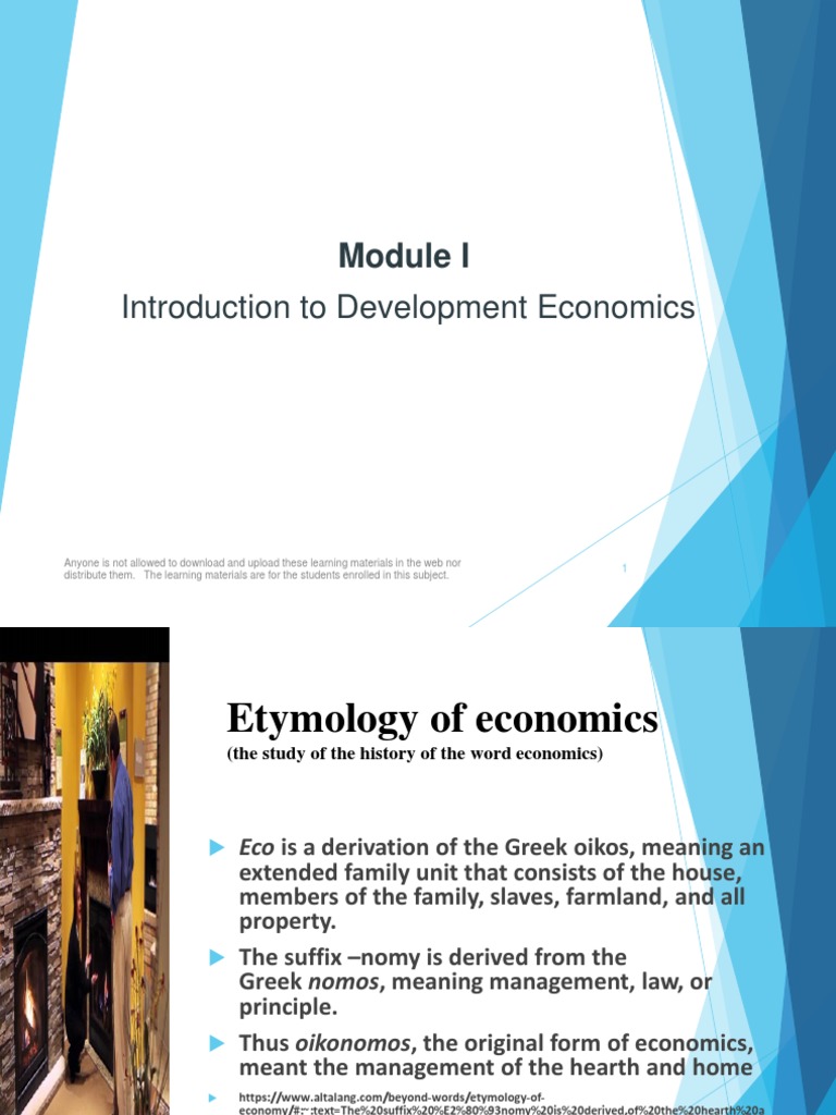 Module-1 Economic Development | PDF | Supply (Economics) | Demand