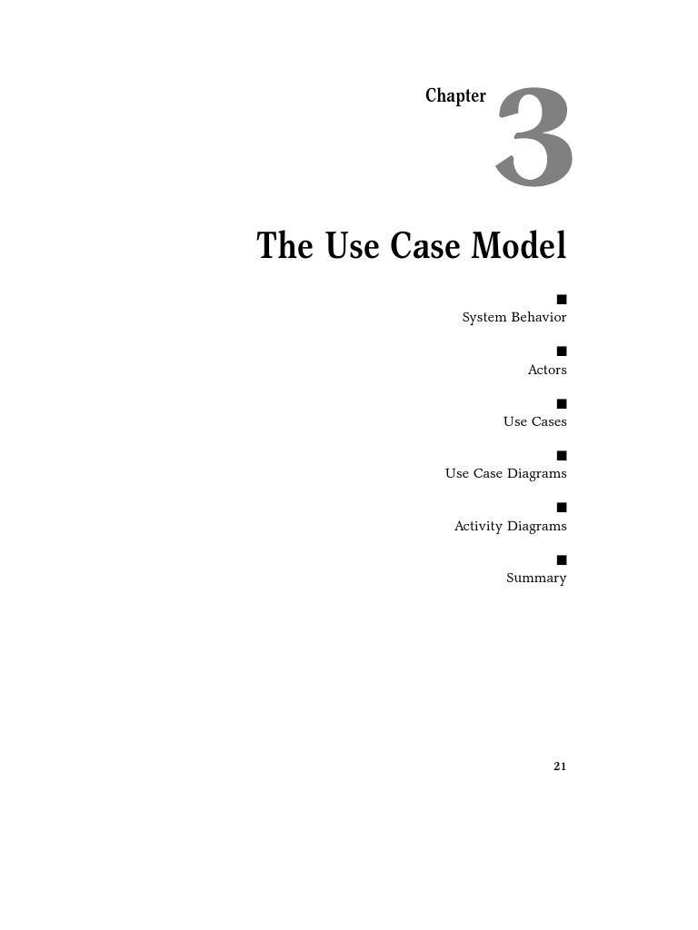 The Use Case Model: System Behavior Actors Use Cases Use Case Diagrams ...