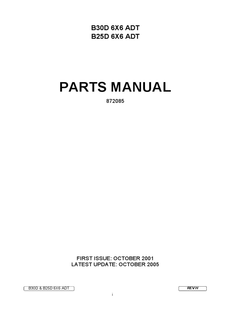 B30D & B25D Parts Manual | PDF | Engines | Vehicles