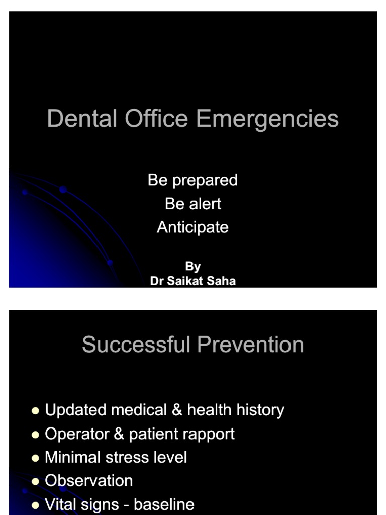 Medical Emergencies in Dental Office | PDF | Angina Pectoris | Heart ...