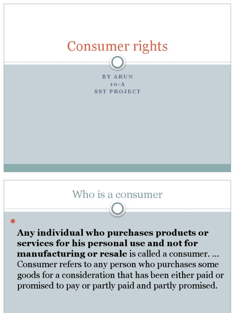 Consumer Rights | PDF | Economies