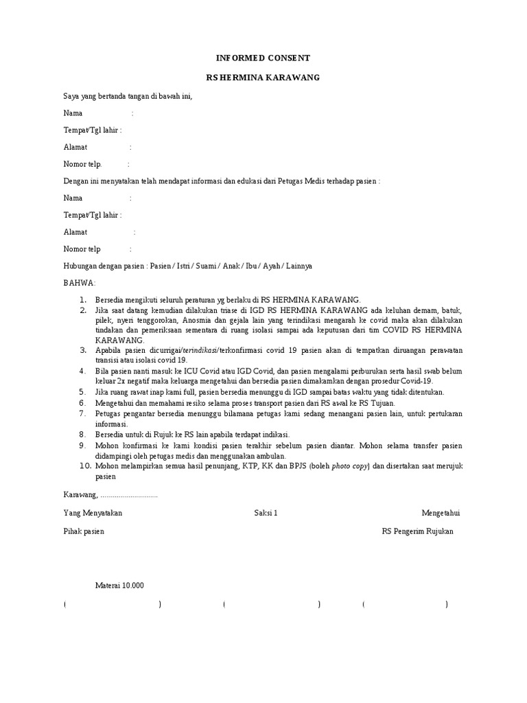 INFORMED CONSENT ACC RUJUK RS HERMINA KARAWANG (3) (PDF - Io) | PDF