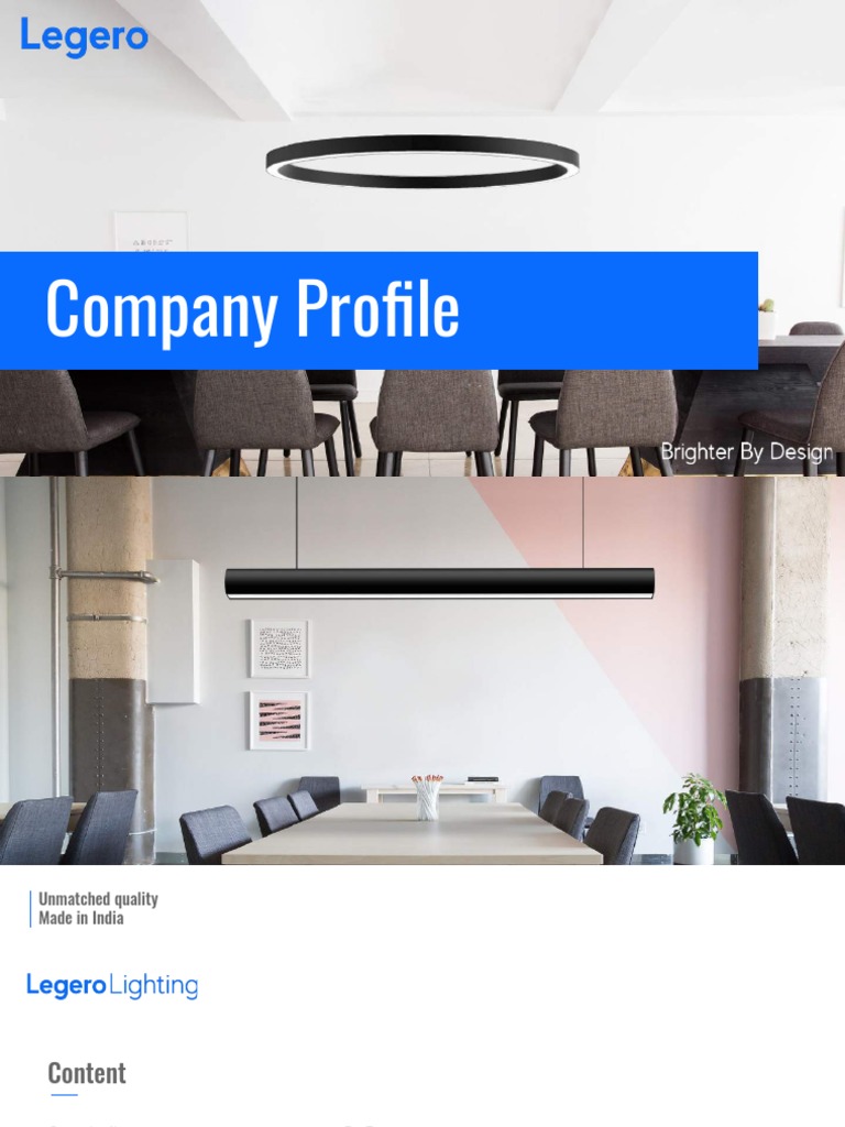 Legero Lighting Company Profile-Compressed | PDF | Technology & Engineering
