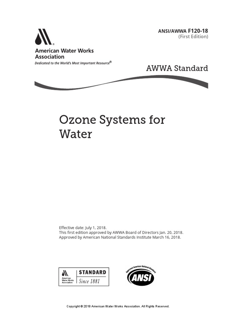 Ozone Systems For Water | PDF | Standardization | Specification ...