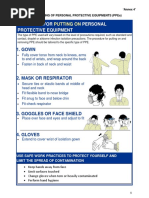 PHO Donning and Doffing PPE Poster | PDF | Personal Protective Equipment | Occupational Safety ...