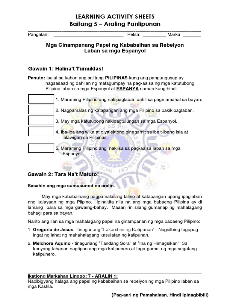 AP5 Q3 Week 7 | PDF