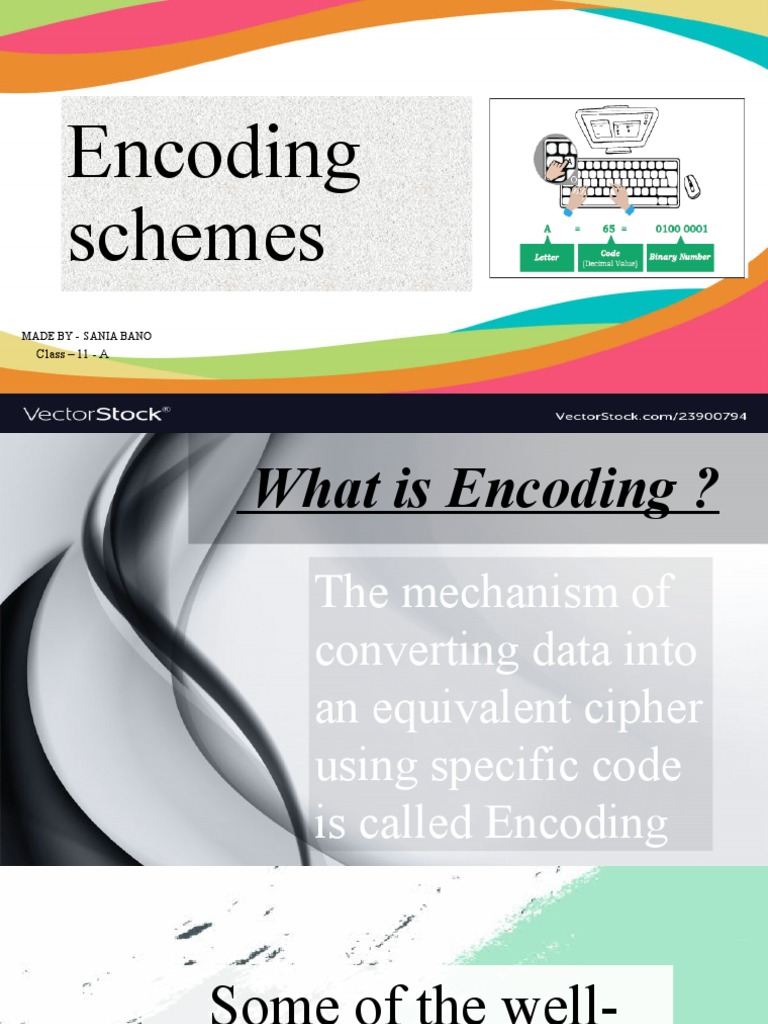 Encoding Schemes: Class - 11 - A | PDF