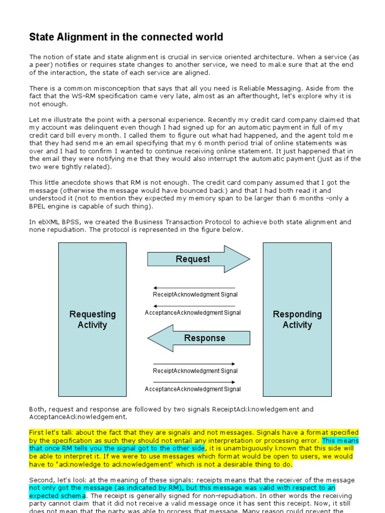 Ensuring State Alignment in SOA | PDF | Transmission Control Protocol ...