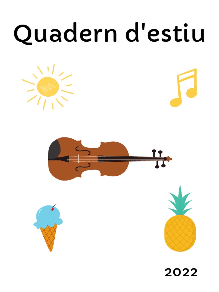 Quadern D'estiu Violi2022 | PDF | Classical Music | Vocal Musical Compositions