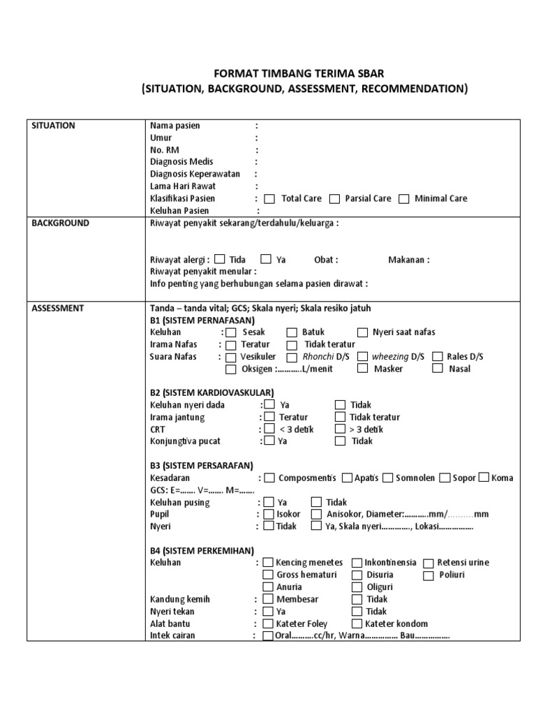 Format Timbang Terima Sbar | PDF
