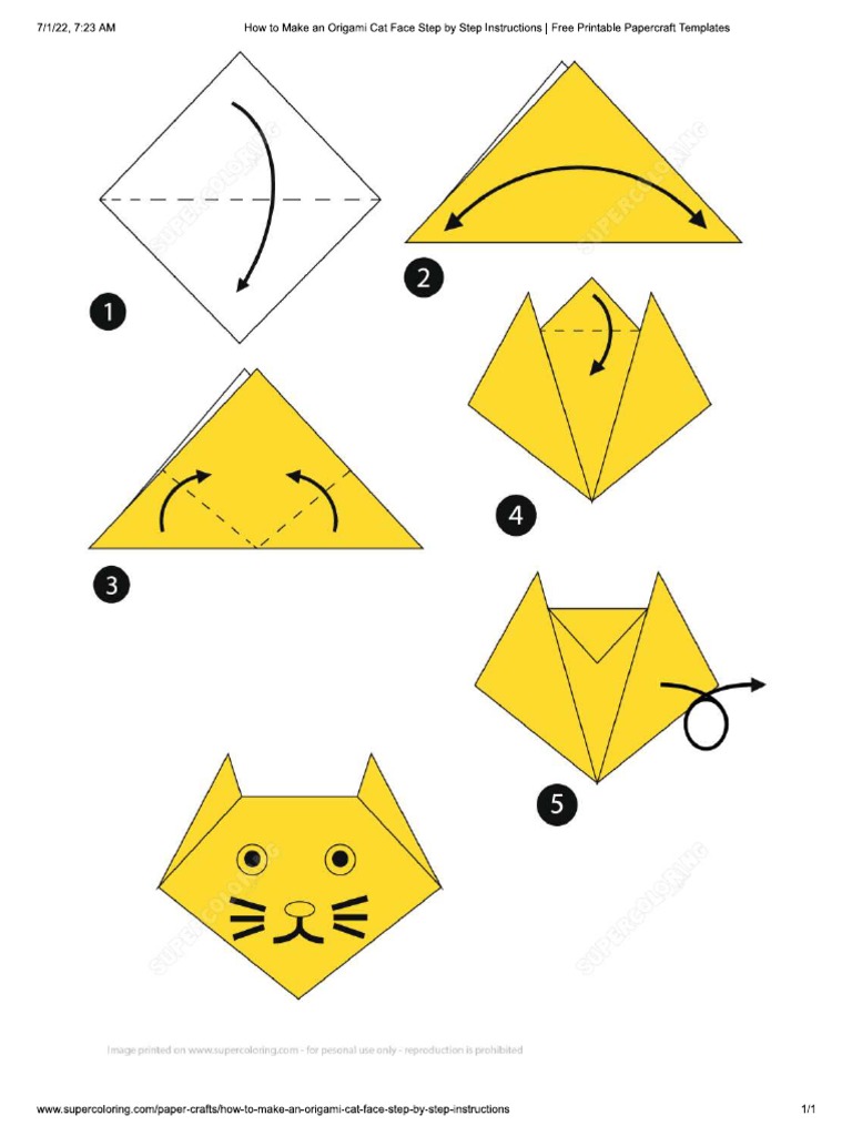 Origami Cat | PDF