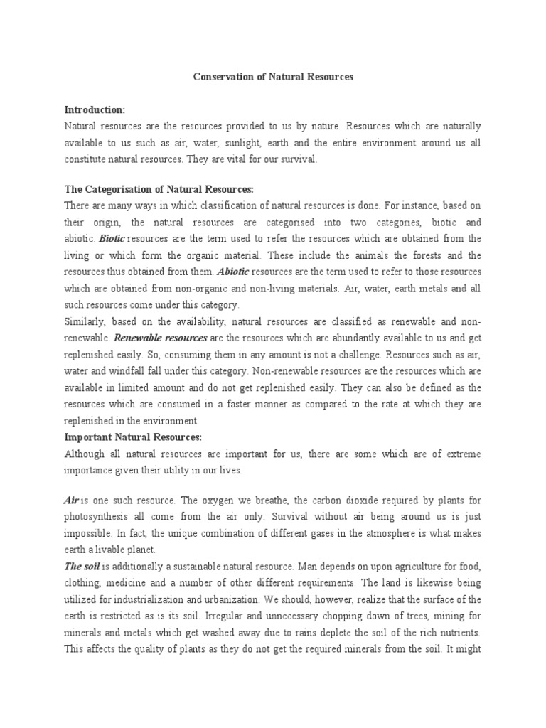 Natural Resources Conservation Guide | PDF | Resource | Soil