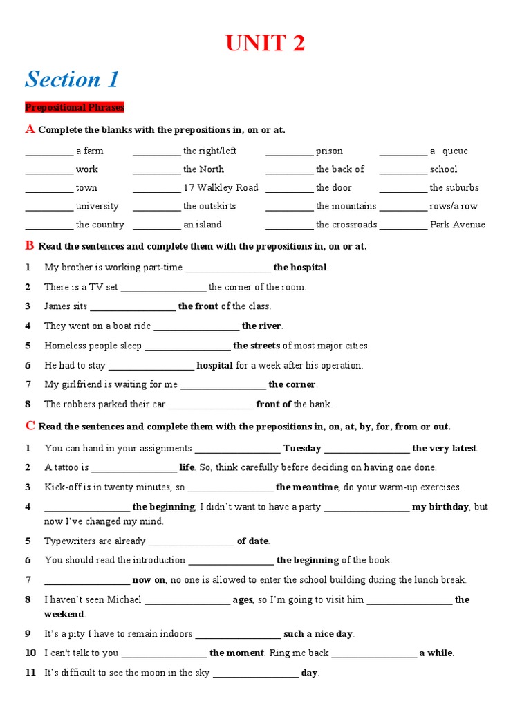 Use of English B2 - Unit 2 | PDF | Adjective | Adverb