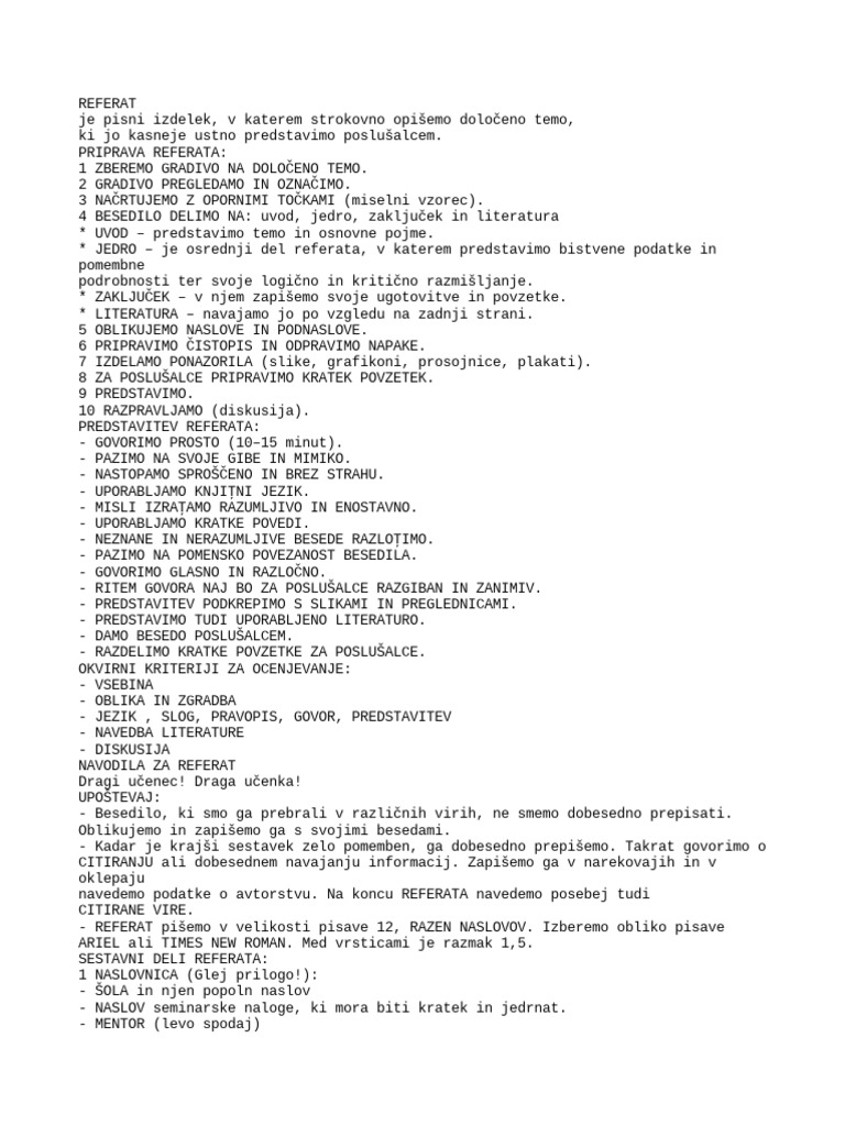 Referat | PDF