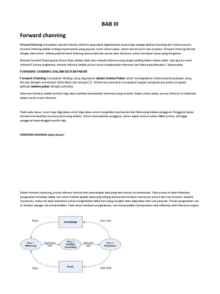 Metode Forward Chaining dalam Sistem Pakar | PDF