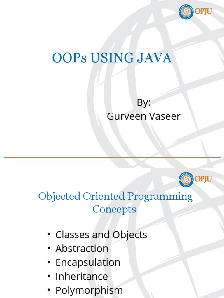 Oops Using Java: By: Gurveen Vaseer | PDF | Inheritance (Object ...