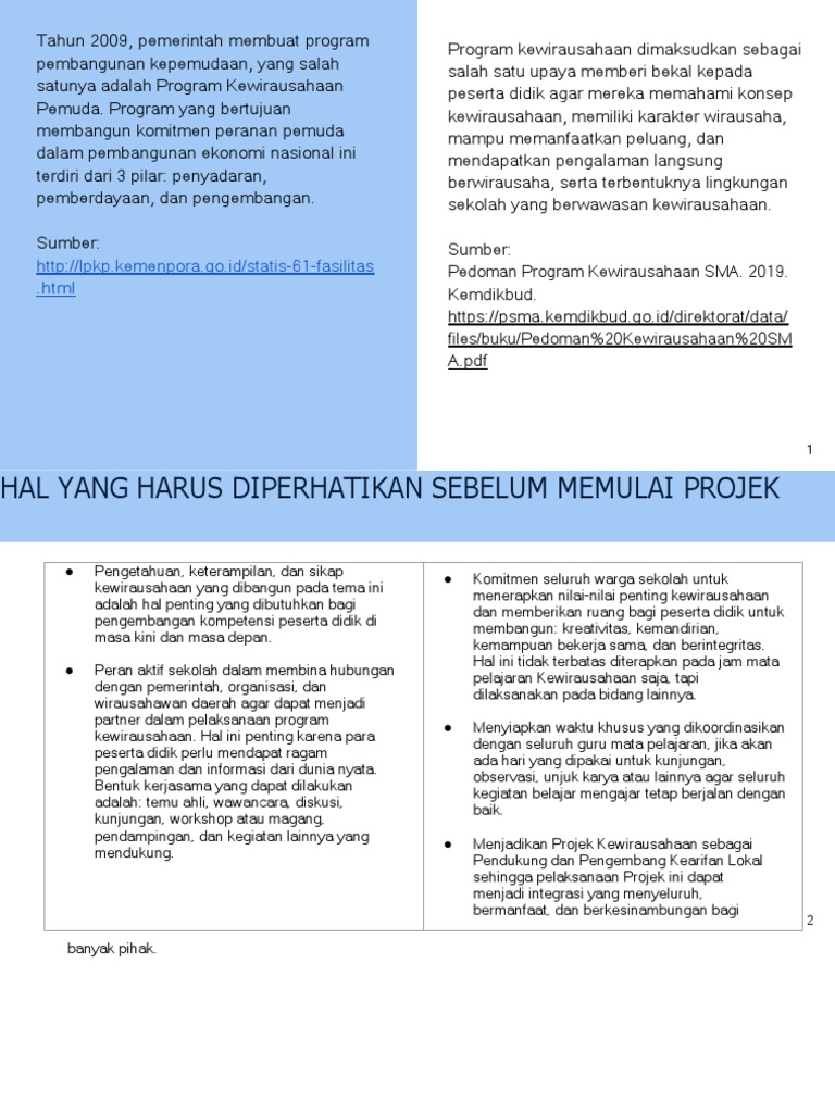 Tema 7 - KEWIRAUSAHAAN - Pilihan | PDF